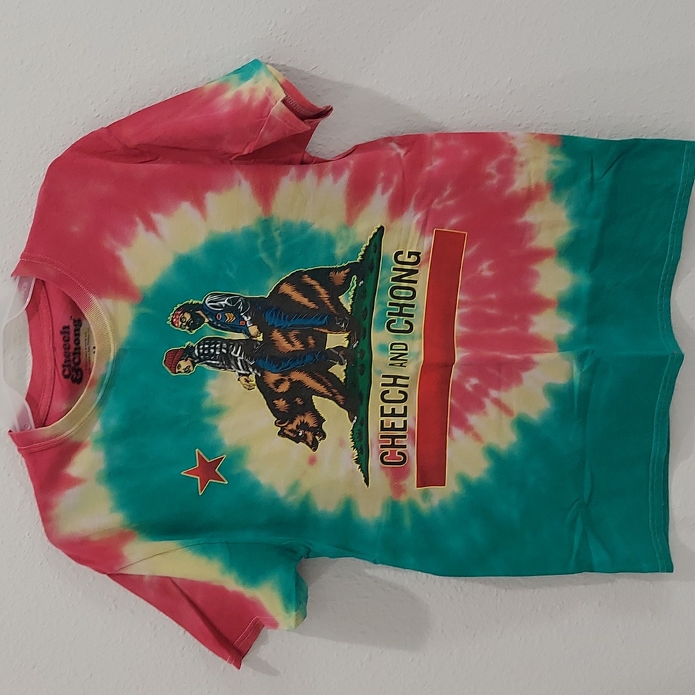 Cheech & Chong Men's Tie Dye T-Shirt - Gem